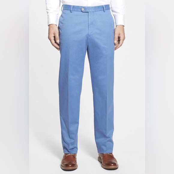 Peter Millar | Pants | Peter Millar Raleigh Flat Front Washed Pant Blue ...